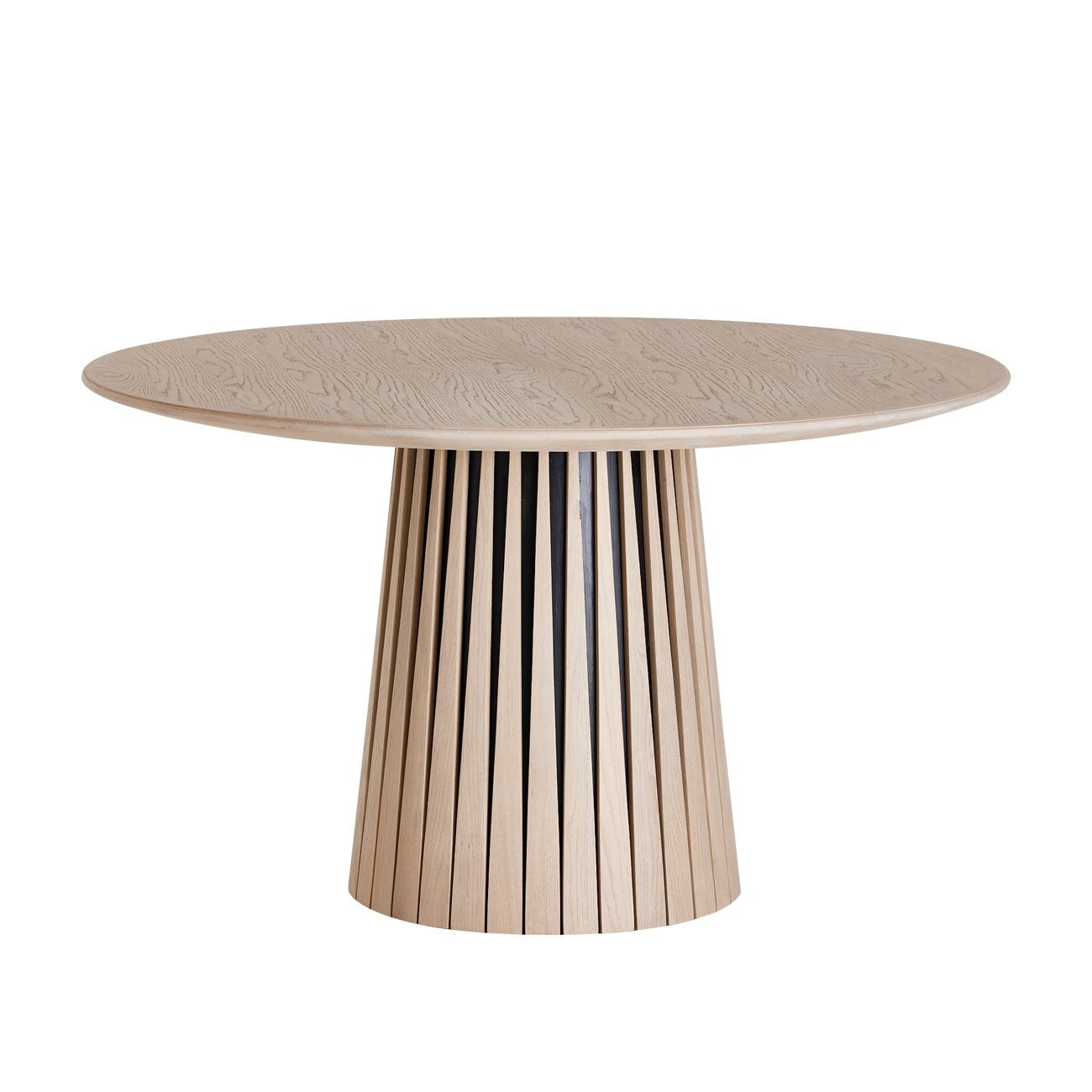 Arcadia Round Dining Table - Light Grey & Black – Shibui Interiors